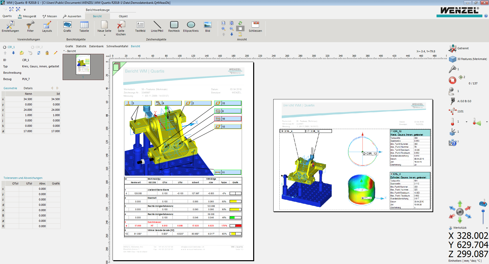 Software WM | Quartis from WENZEL - Simwork Solutions